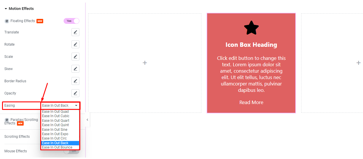 How to use Floating Effects Extension