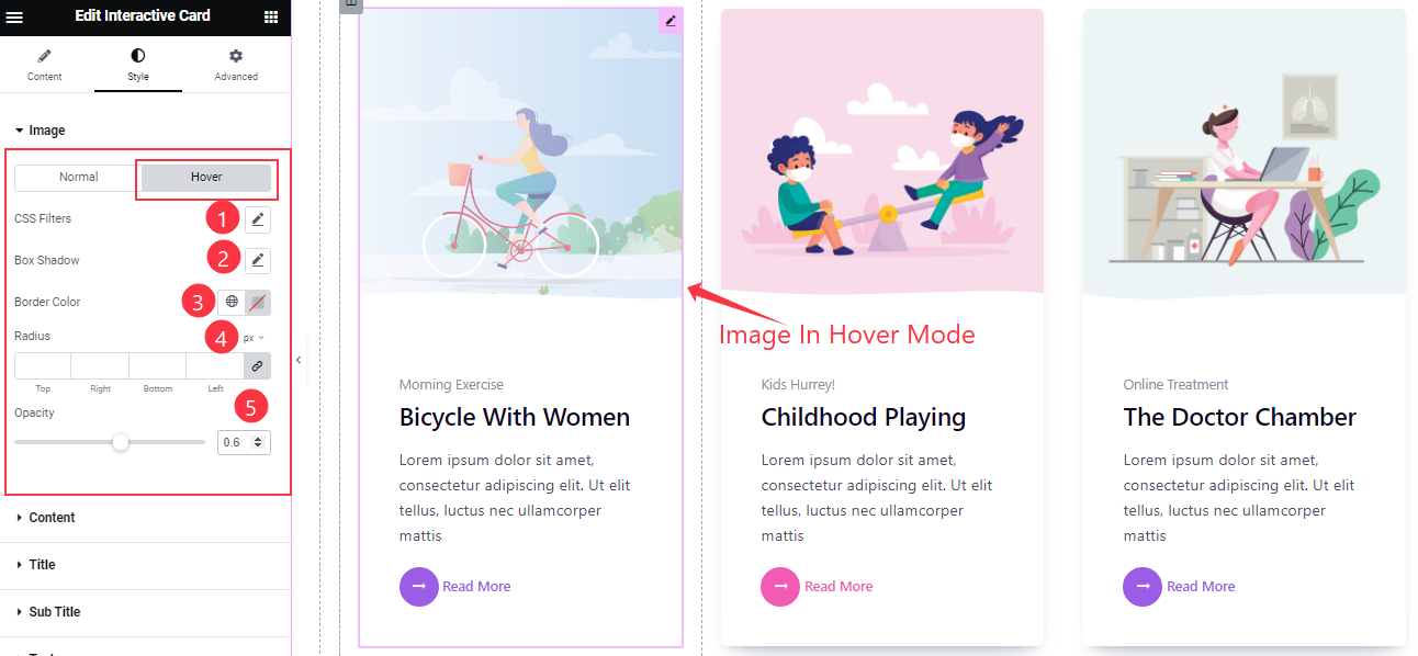 How To Use Interactive Card Widget By Element Pack Pro