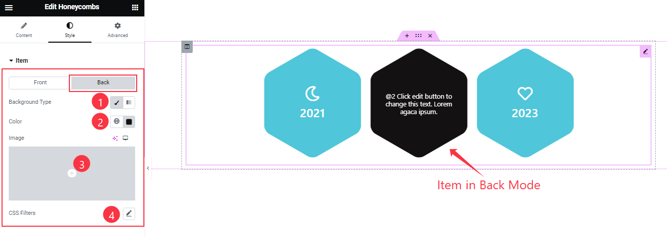 How To Use The Honeycombs Widget By Element Pack Pro