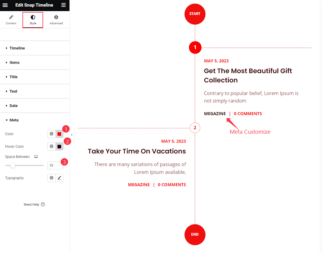 How to Use the Snap Timeline Widget by Ultimate Post Kit