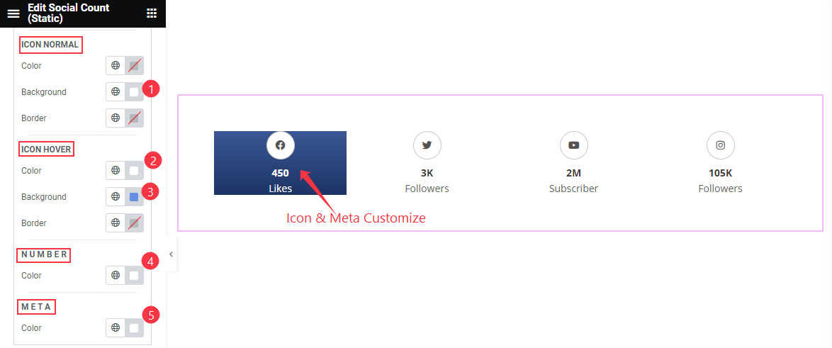How to use the Social Count Static Widget by Ultimate Post Kit