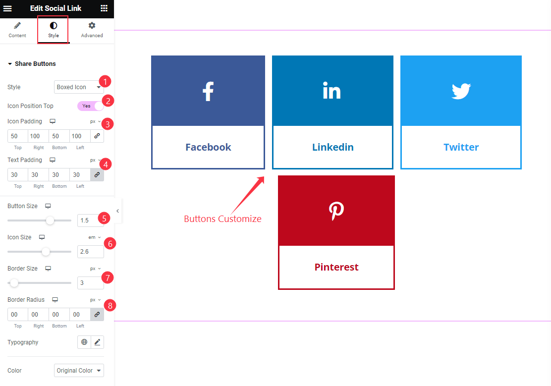 How to use Social Link Widget by Ultimate Post Kit