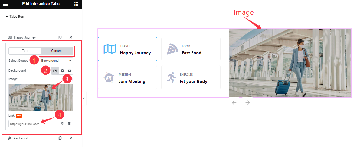How To Use Interactive Tabs Widget By Element Pack Pro