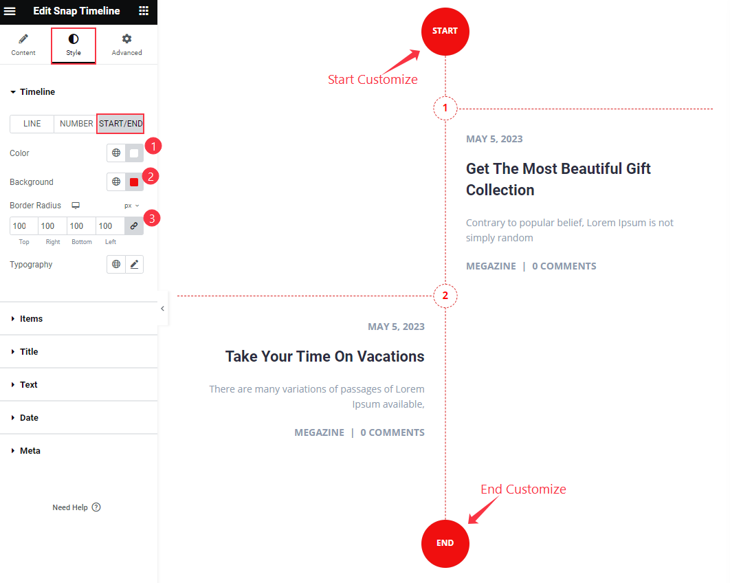 How to Use the Snap Timeline Widget by Ultimate Post Kit