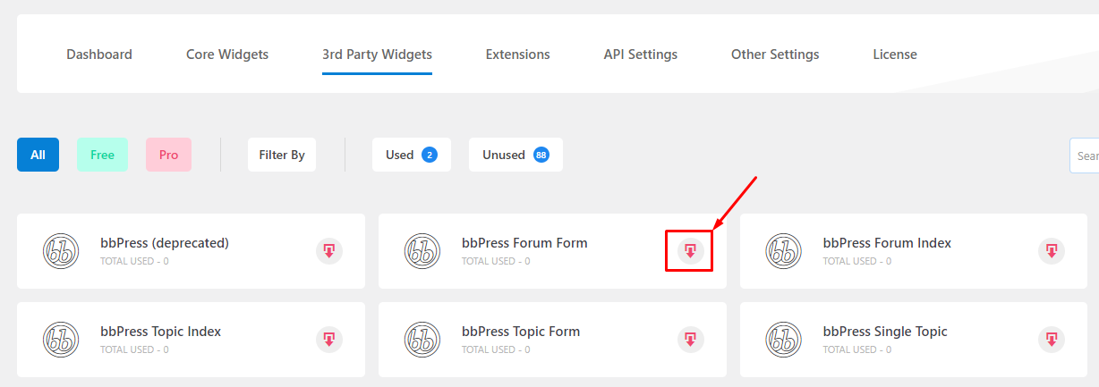 How to use Bbpress Forum Form widget