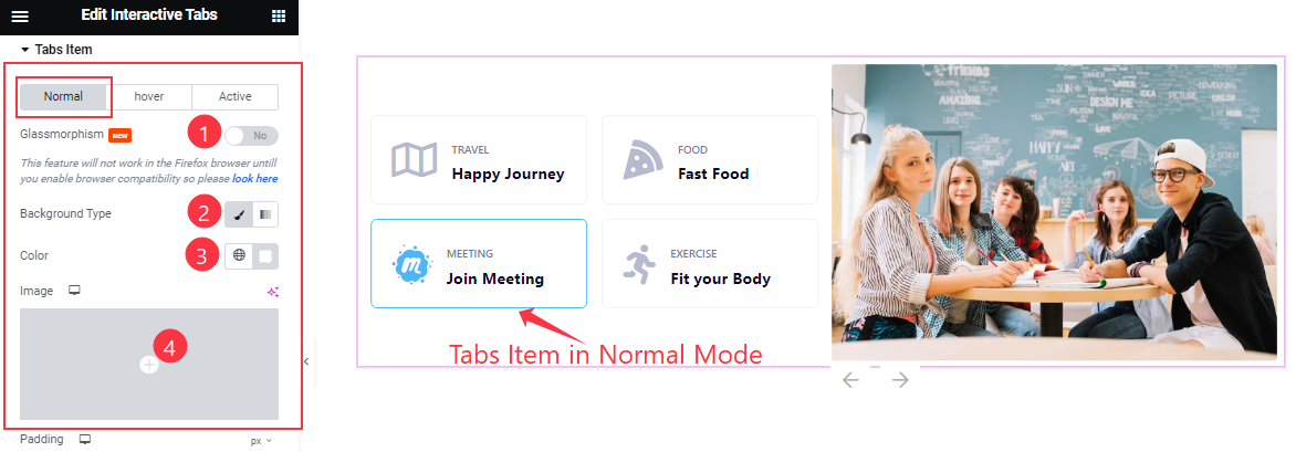 How To Use Interactive Tabs Widget By Element Pack Pro