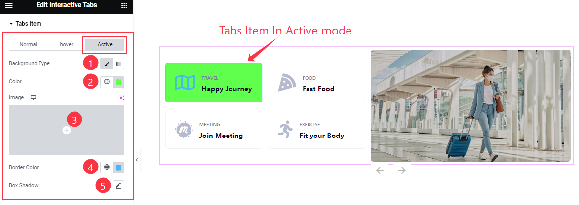 How To Use Interactive Tabs Widget By Element Pack Pro 7297