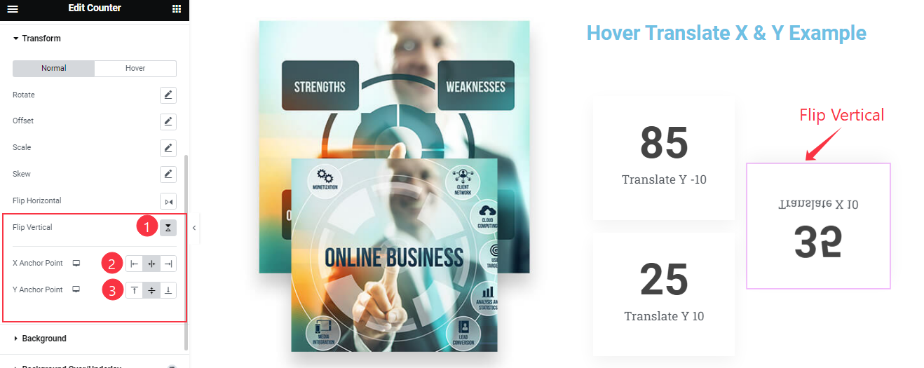 How To Use Widget Transform Effects Extension By Element Pack Pro