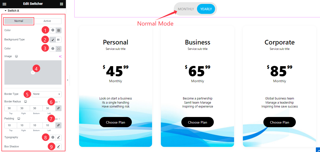 How To Use Switcher Widget By Element Pack Pro