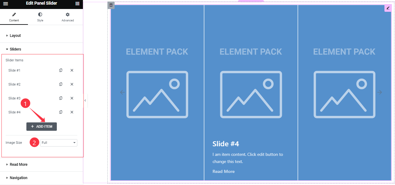 How To Use Panel Slider Widget By Element Pack Pro