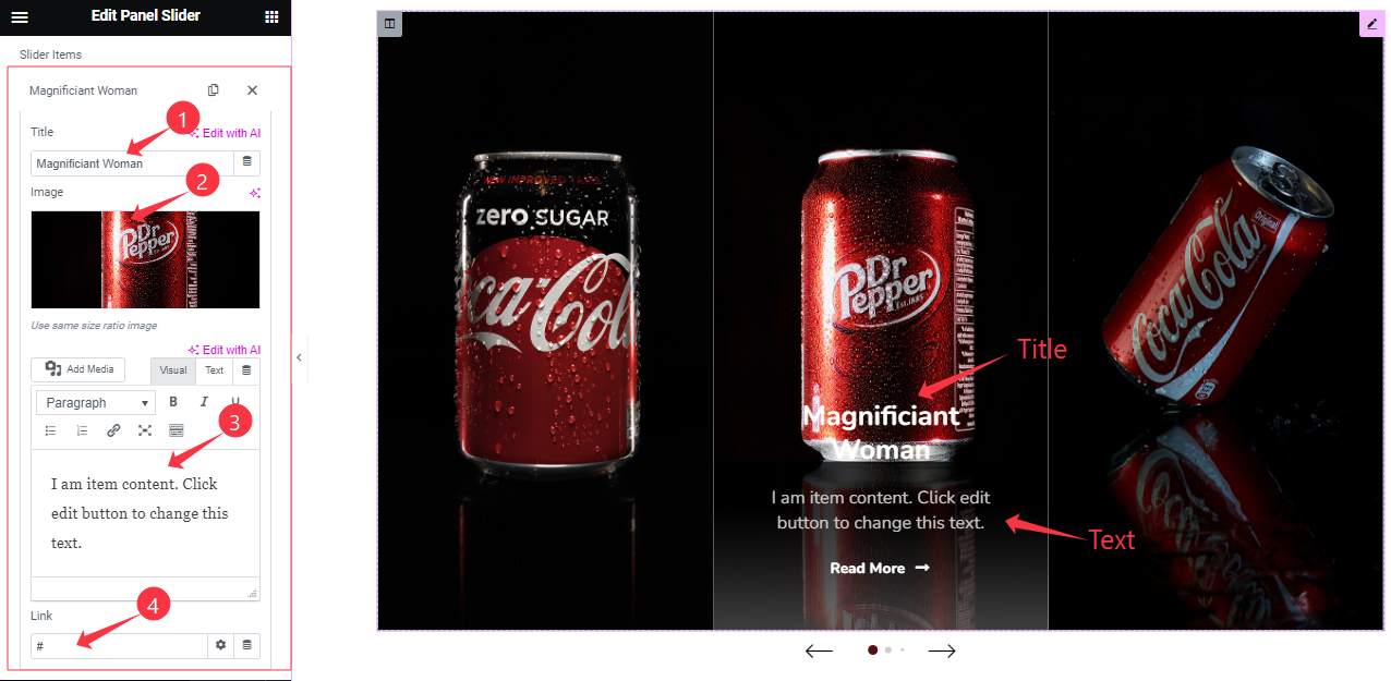 How To Use Panel Slider Widget By Element Pack Pro