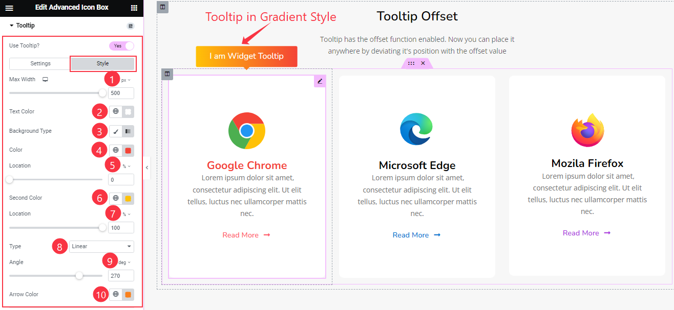 How To Use Widget Tooltip Extension By Element Pack Pro