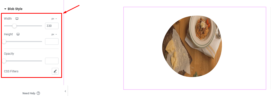 How to use SVG Blob widget