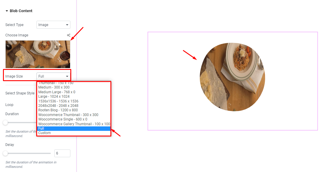 How to use SVG Blob widget