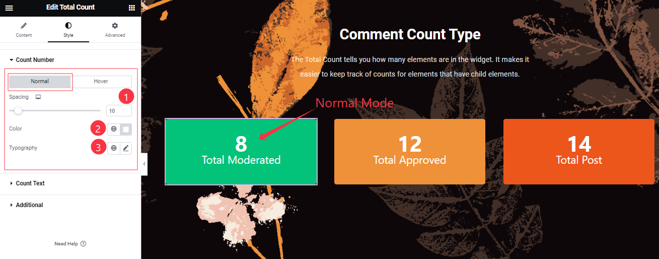 How To Use The Total Count Widget By Element Pack Pro