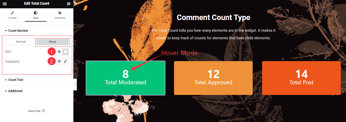 How To Use The Total Count Widget By Element Pack Pro 9814
