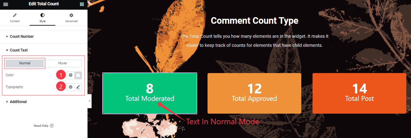 How To Use The Total Count Widget By Element Pack Pro