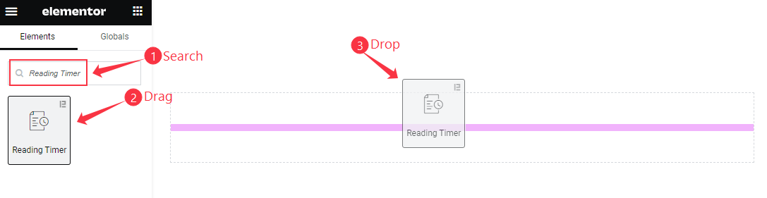 How to use Reading Timer widget by Element Pack Pro