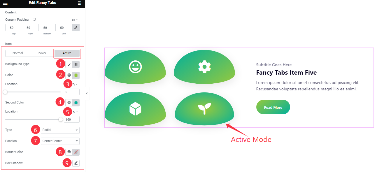 How To Use Fancy Tabs Widget By Element Pack Pro