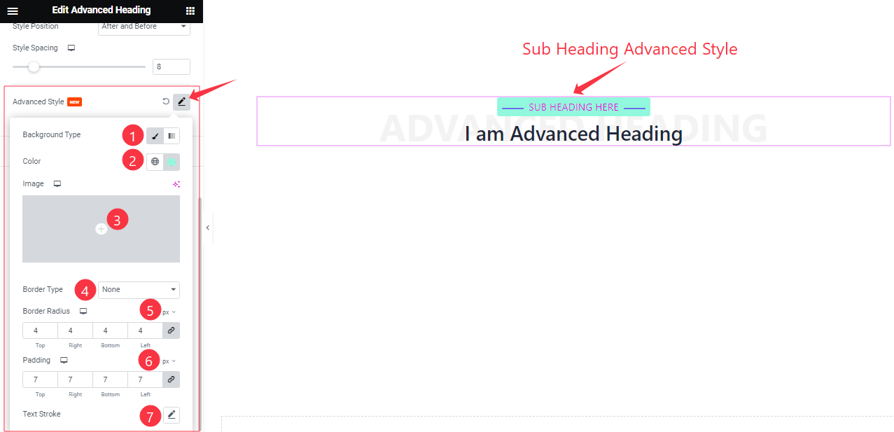 How To Use The Advanced Heading widget