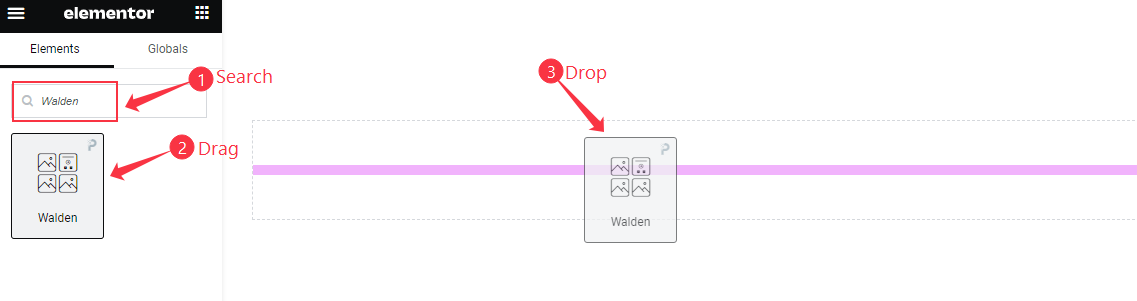 How to use the Walden widget by Pixel Gallery