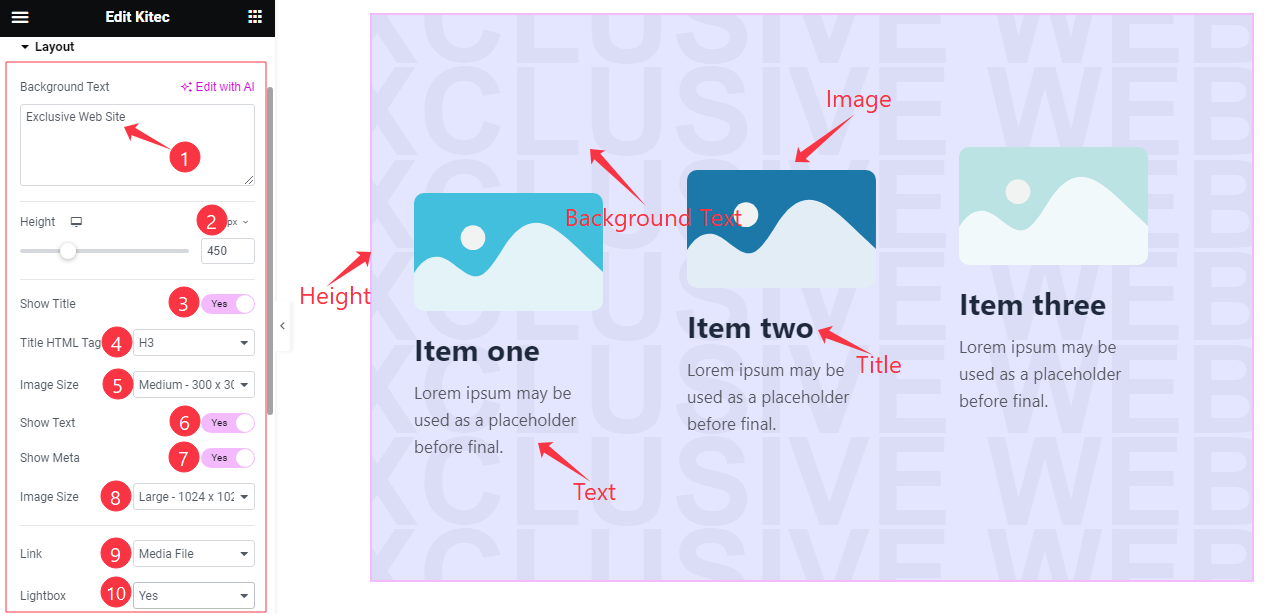 How To Use Kitec Widget By Pixel Gallery