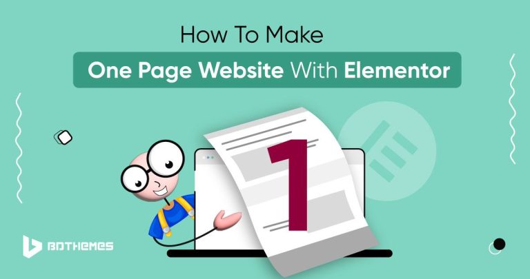 How To Create One-Page Website With Elementor[Easy Guide]