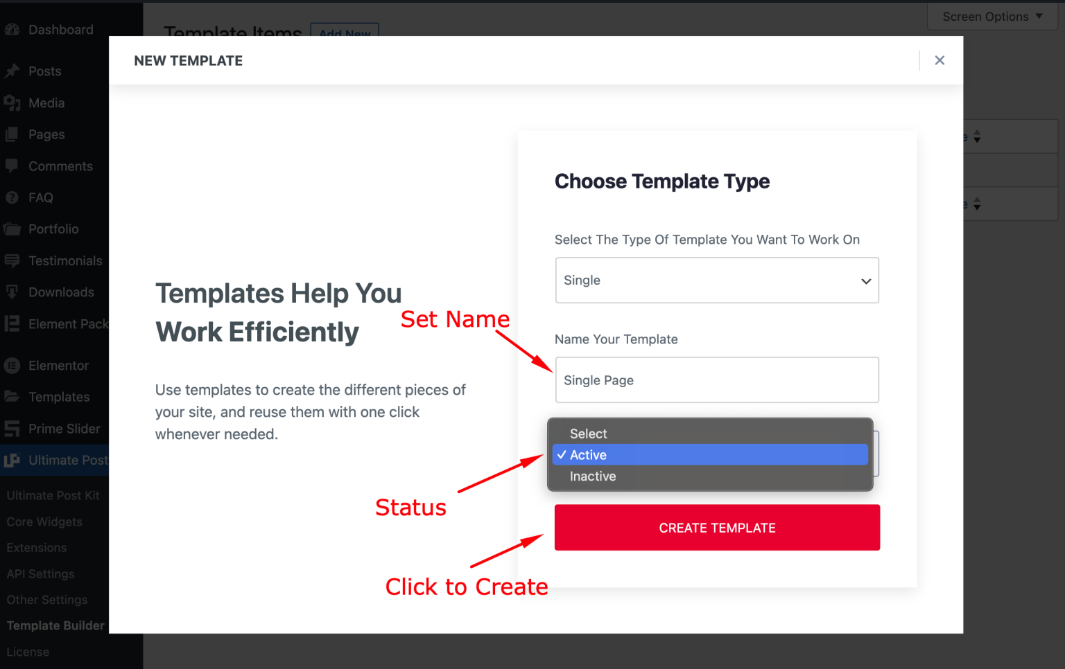 How to use Template Builder of Ultimate Post Kit