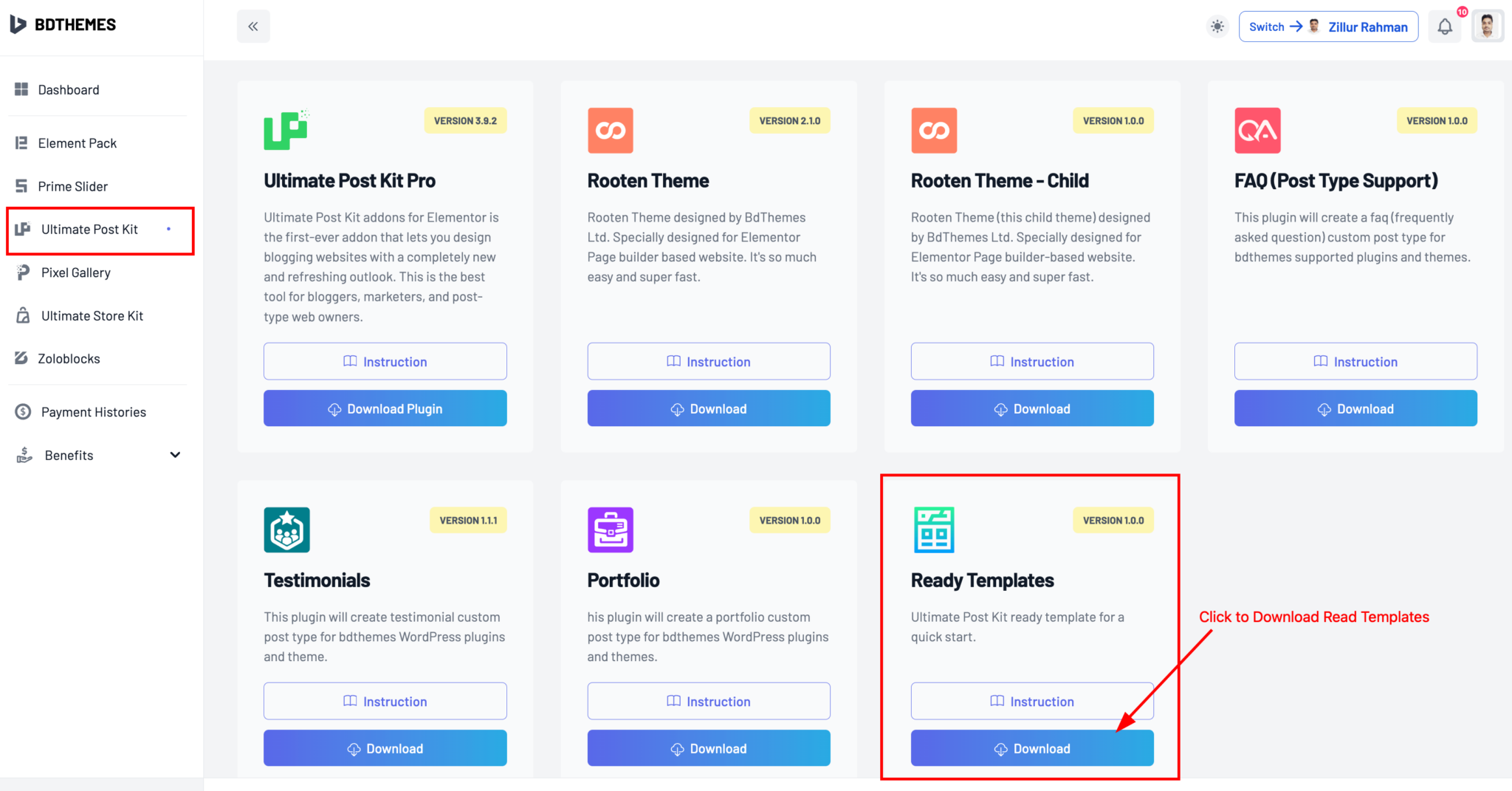 How to Download Ready Templates (Ultimate Post Kit)