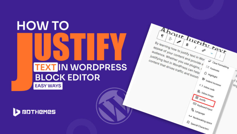 How to justify text in WordPress block editor[2024]