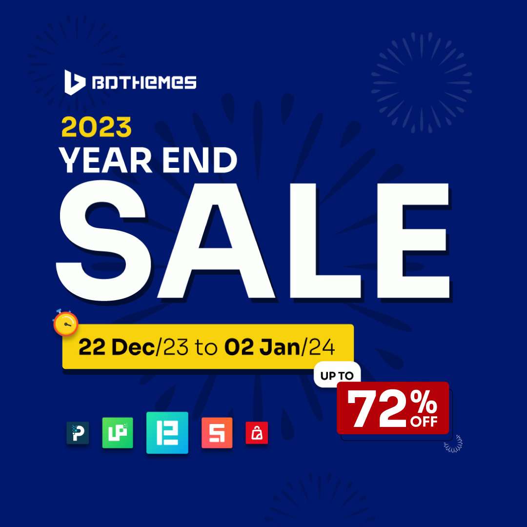 2023 Year End Deal - BdThemes