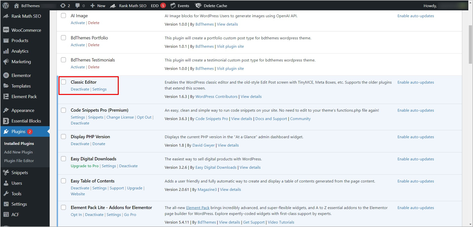 How To Change Block Editor To Classic Editor In WordPress - BdThemes