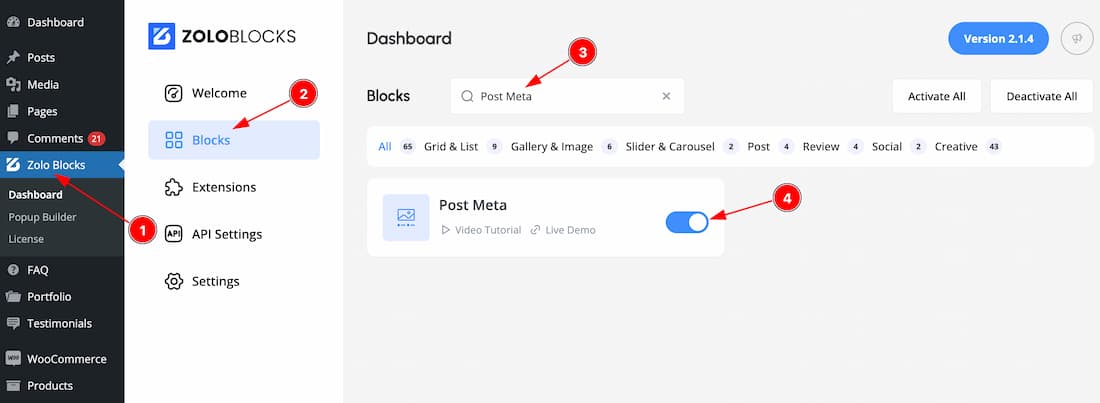 How to use Post Meta block by Zoloblocks