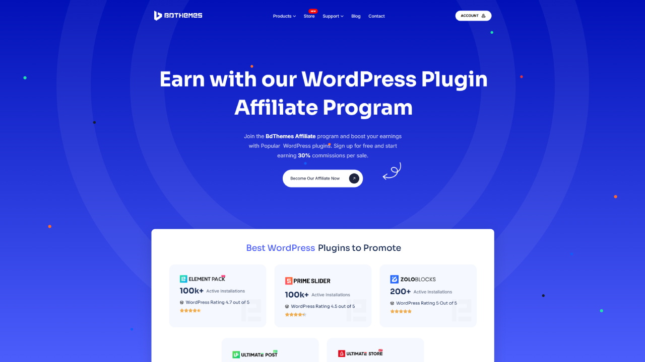 Bdthemes Wordpress Plugin Affiliate Program - BdThemes